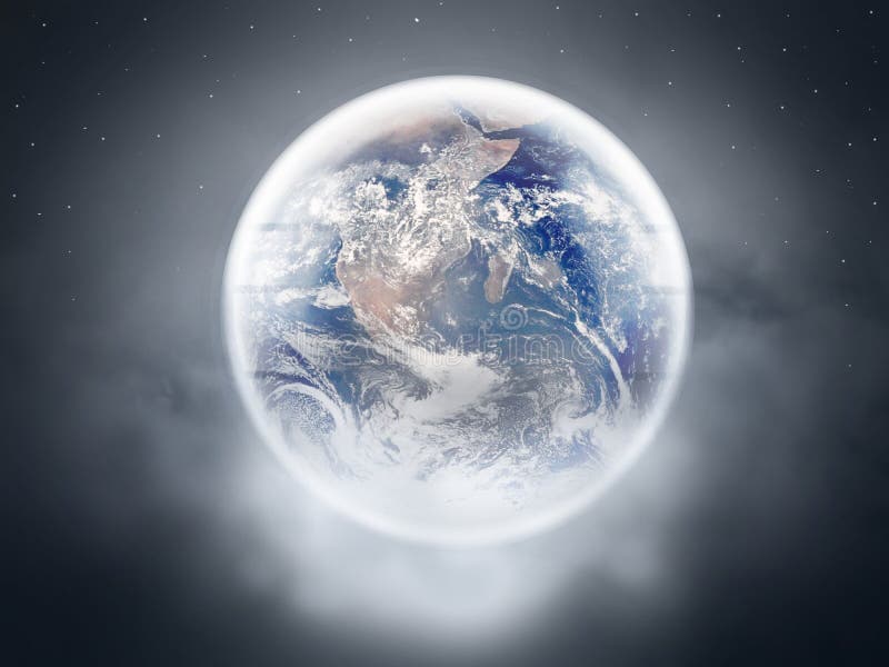 Crystal earth ball stock image. Image of geography, aware - 13580743