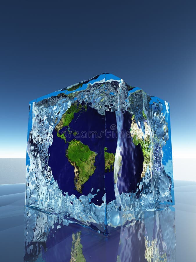 Earth Ice Cubes Ocean & Earth Ice Cube Large Cooler Bag Krystal