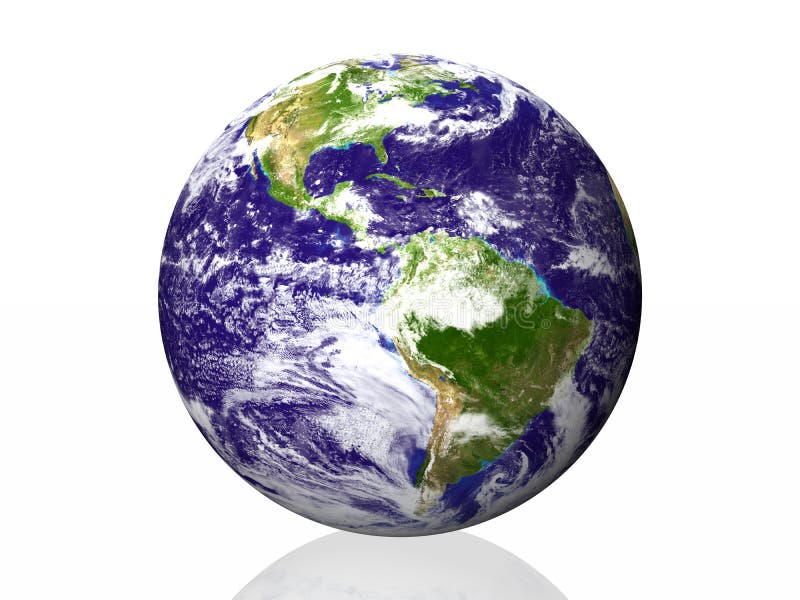 A Beautiful 3D Render of Planet Earth Stock Photo - Illustration of ...