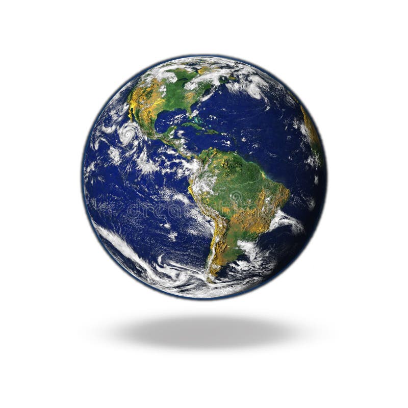 The Earth Isolated in Background Stock Photo - Image of isolated ...