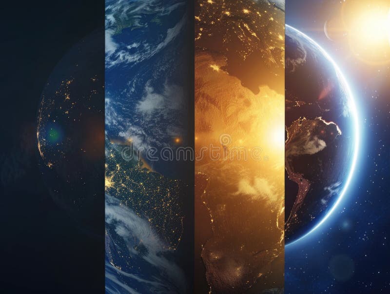 Earth - a Journey through Time Stock Image - Image of phenomenon ...