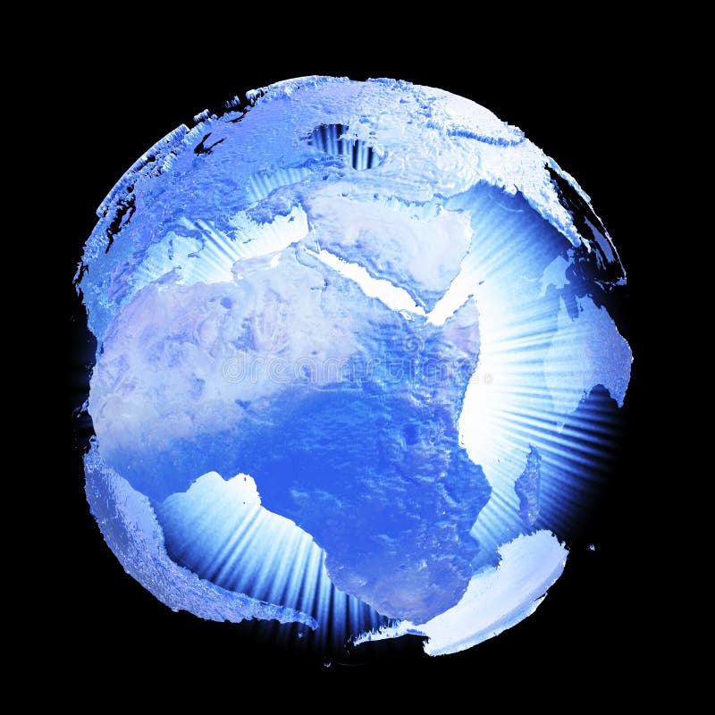 Earth light stock illustration. Illustration of explode - 12358036