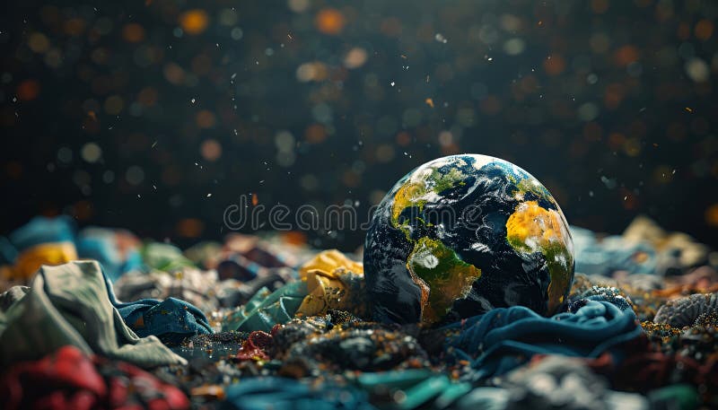 Earth Littered with Disposable Clothes Causing Global Textile Pollution ...