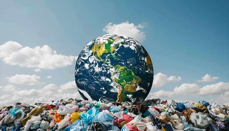 Earth Littered with Disposable Clothes Causing Global Textile Pollution ...