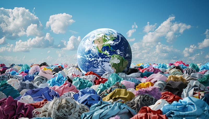 Earth Littered with Disposable Clothes Causing Global Textile Pollution ...