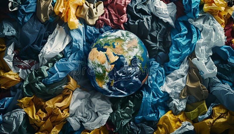 Earth Littered with Disposable Clothes Causing Global Textile Pollution ...