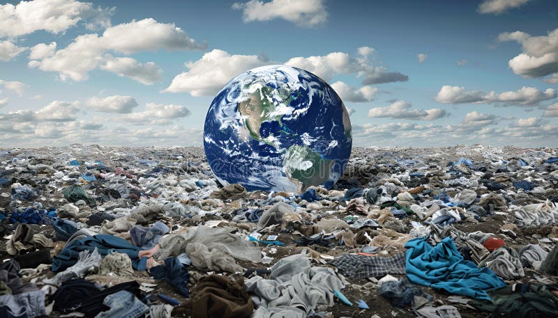 Earth Littered with Disposable Clothes Causing Global Textile Pollution ...