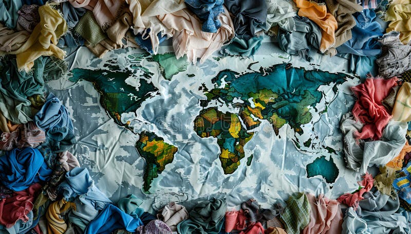 Earth Littered with Disposable Clothes Causing Global Textile Pollution ...