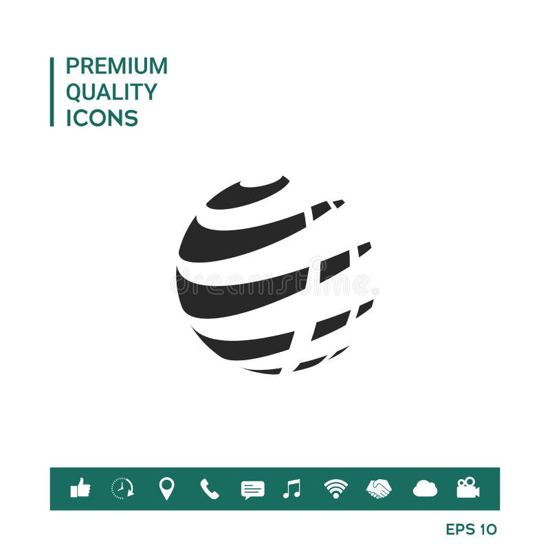 Earth logo design symbol stock vector. Illustration of shape - 108866203