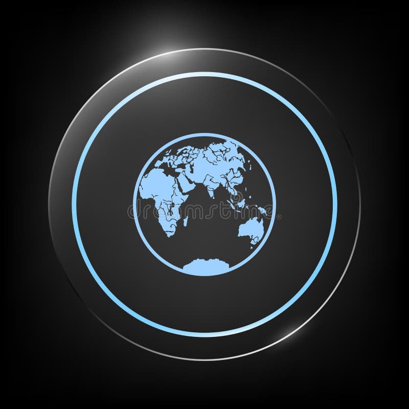 Earth logo icon stock vector. Illustration of background - 116487781