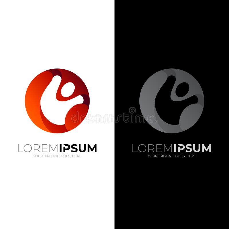 Earth Logo with People Design Community, Stock Vector - Illustration of ...