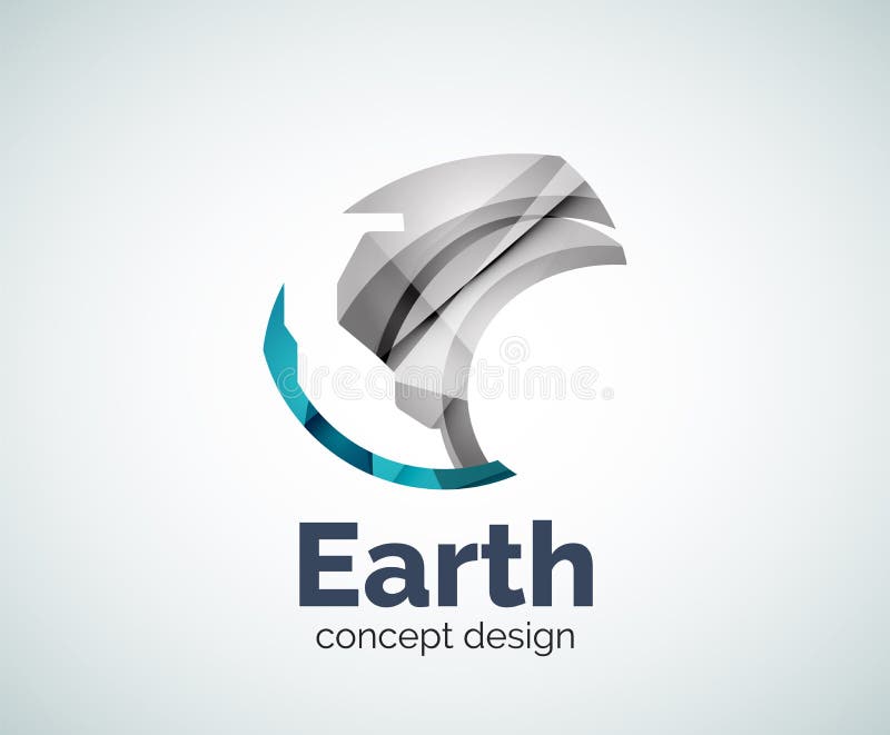 Earth company logo design stock vector. Illustration of abstract - 44036032