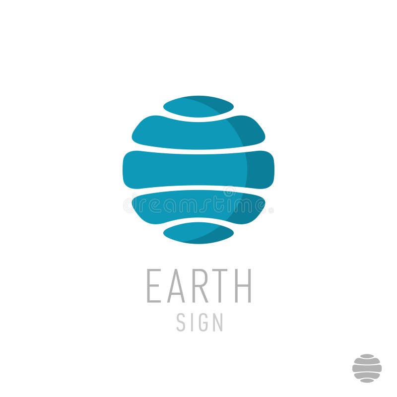 Earth logo template. stock vector. Illustration of concept - 103068145