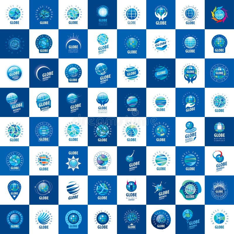 Earth Logo Template. Globe Sign Stock Vector - Illustration of logotype ...