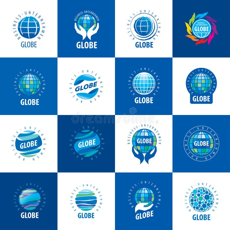 Earth Logo Template. Globe Sign. Stock Vector - Illustration of ...