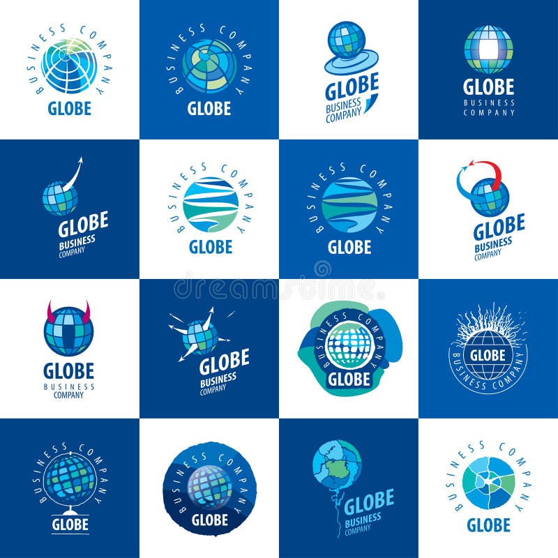 Earth Logo Template. Globe Sign. Stock Vector - Illustration of ...