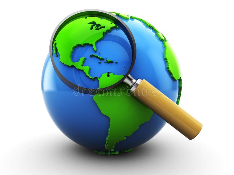 Earth Globe Magnifying Glass Stock Illustrations – 4,969 Earth Globe ...