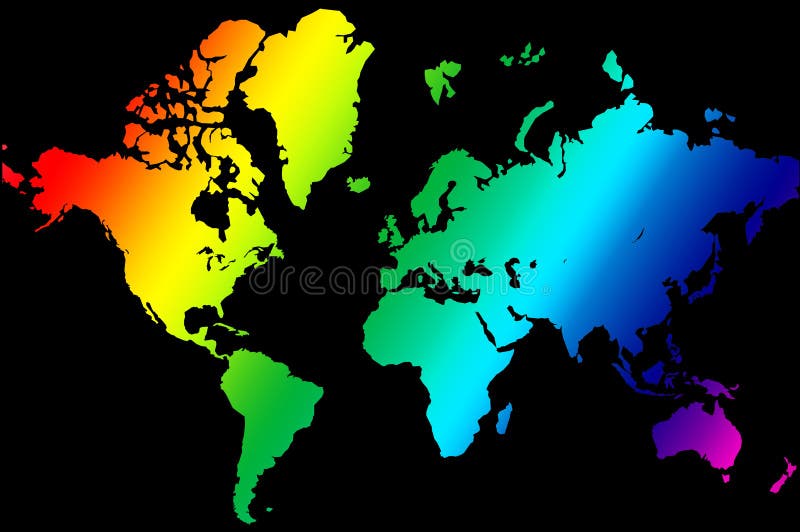 Earth Map illustration stock illustration. Illustration of astronomy ...