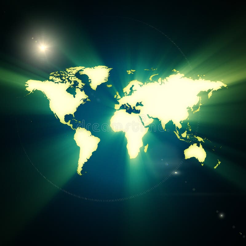 Earth map stock illustration. Illustration of globe, earth - 27386403