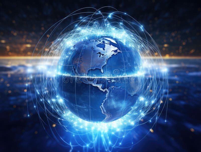 Earth Map from Space. Europe Map from Space Stock Image - Image of ...