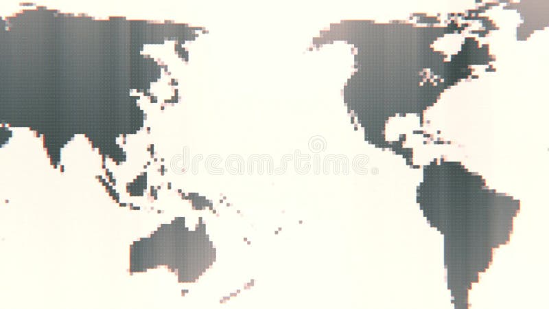Earth Map Spinning with Fixed Pixel Position Stock Footage - Video of ...