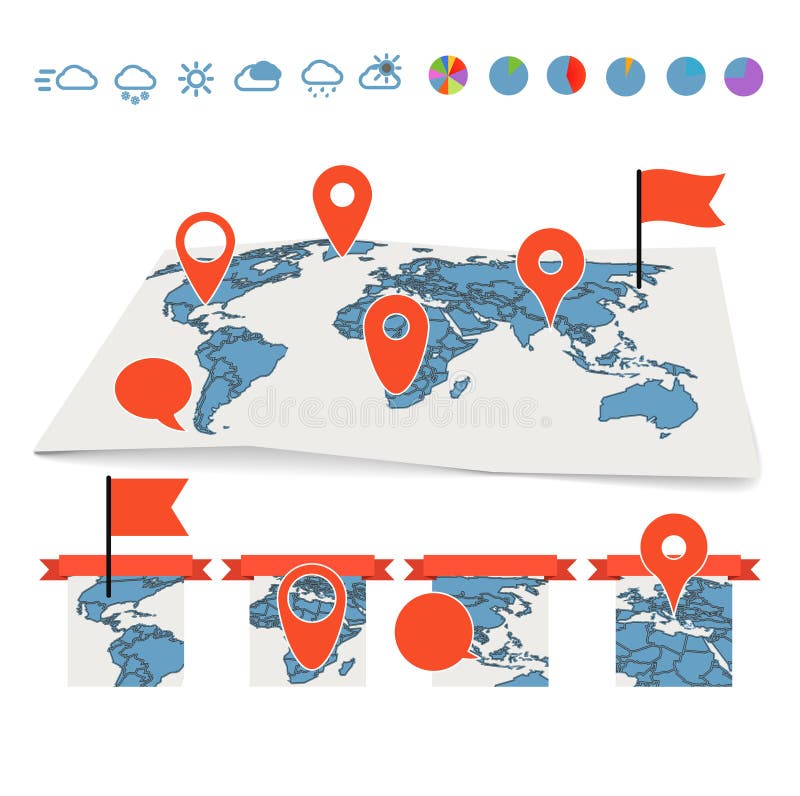 Maps and destinations stock vector. Illustration of river - 44060513