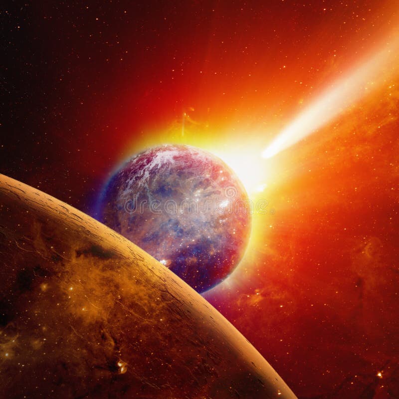 Sun, Mars, Earth stock image. Image of star, astronomy - 31928301