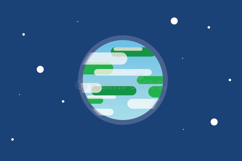 Earth Minimal Vector Illustration. Planet Flat Icon Stock Vector ... Earth Minimal Vector Illustration. Planet Flat Icon Stock Vector ...