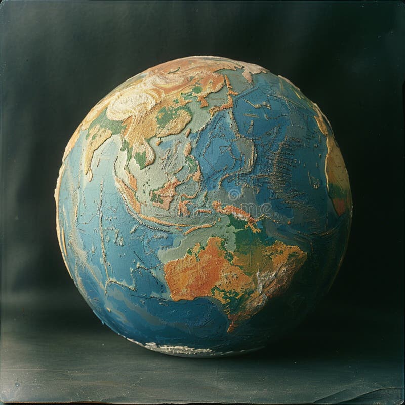 Earth Model, Earth Instruments, Astronomical Tools, World Map Stock ...