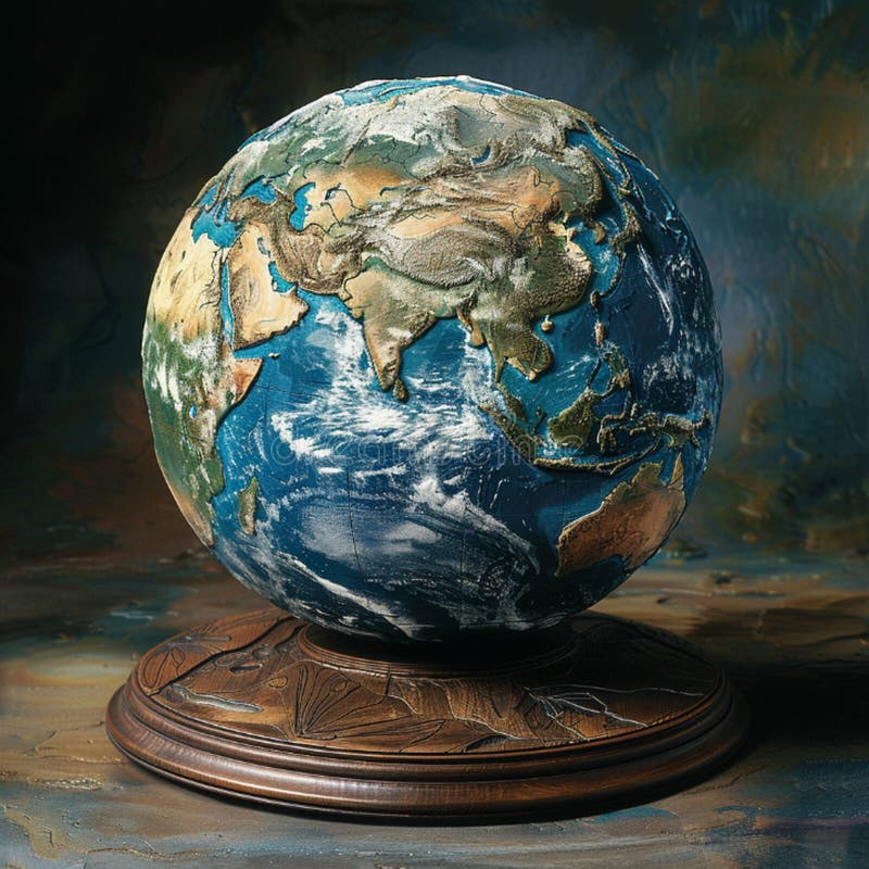 Earth Model, Earth Instruments, Astronomical Tools, World Map Stock ...