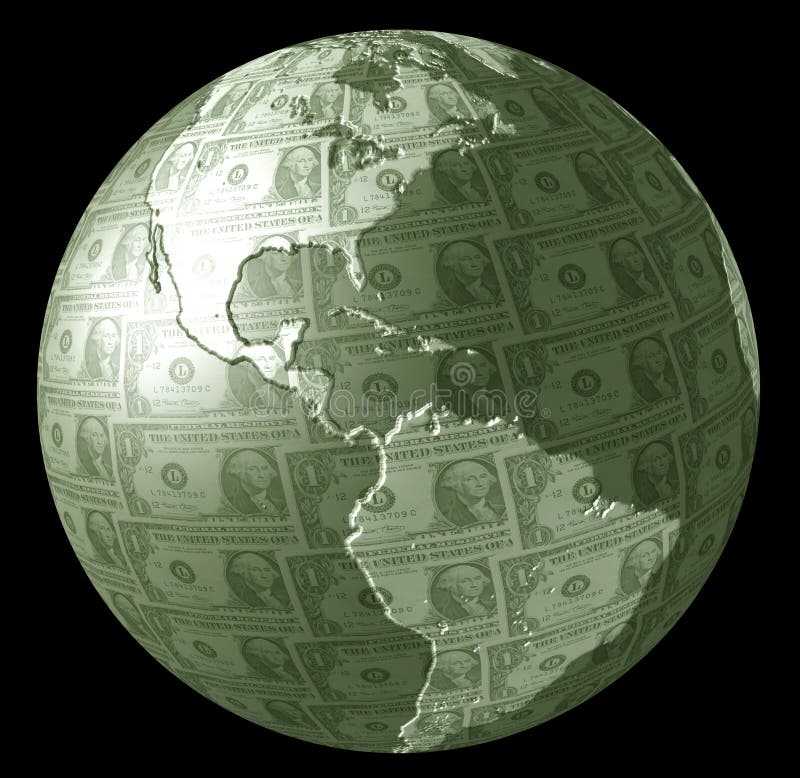Earth Money stock illustration. Illustration of ball, money - 123483