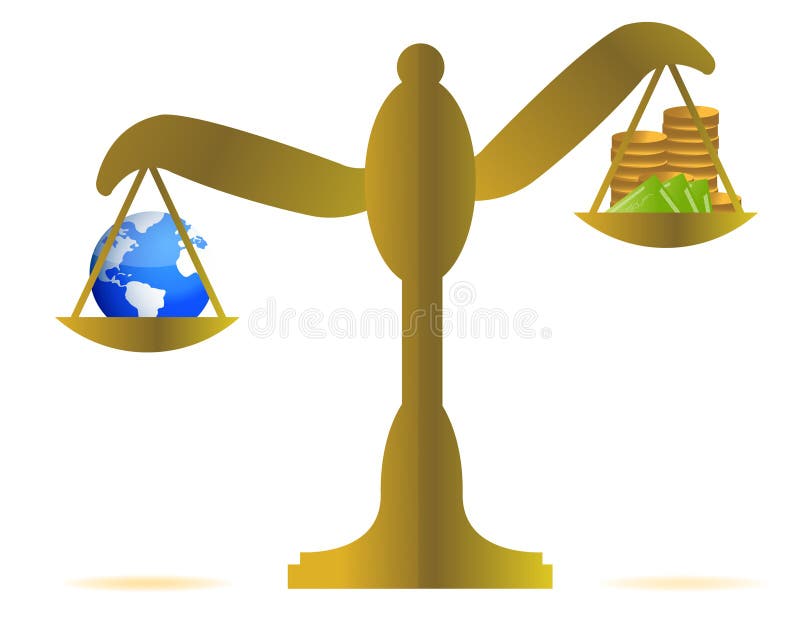 Ecological Scale And Balance Stock Vector - Illustration of choice ...