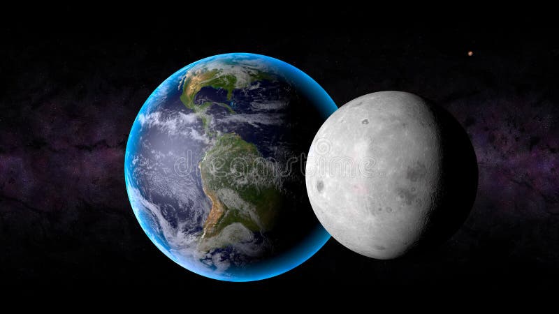 Earth Moon Mars stock illustration. Illustration of blue - 30886407