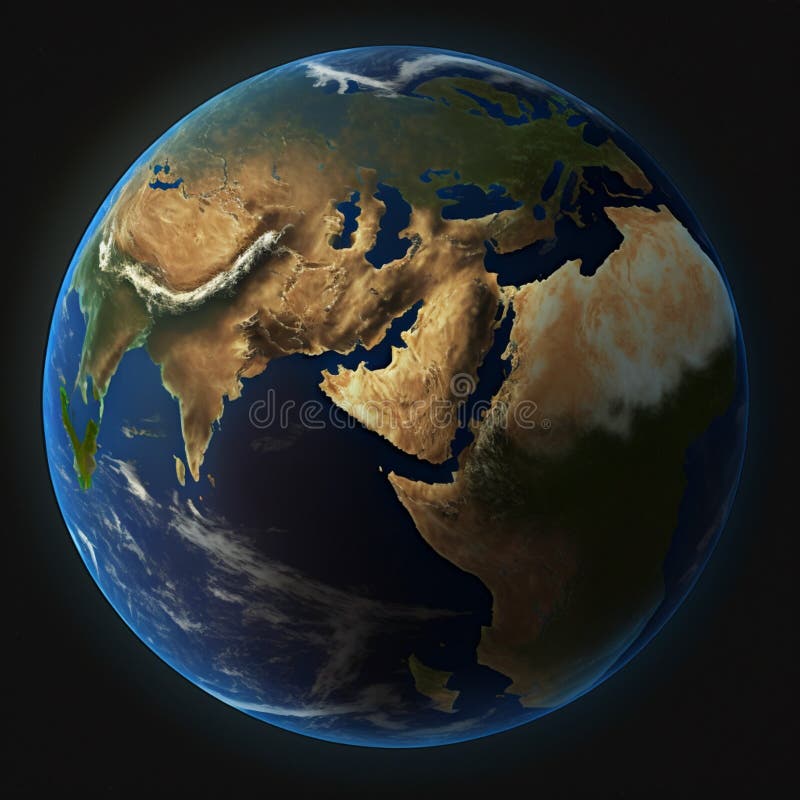 Earth and Sun Earth in Space Earth and Moon Stock Illustration ...