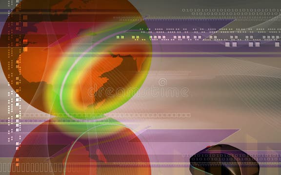 Earth and mouse stock illustration. Illustration of three - 7440990