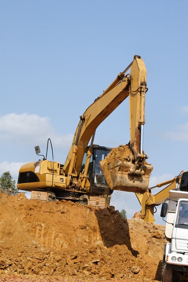 Earth mover stock photo. Image of backhoe, earth, site - 27293572
