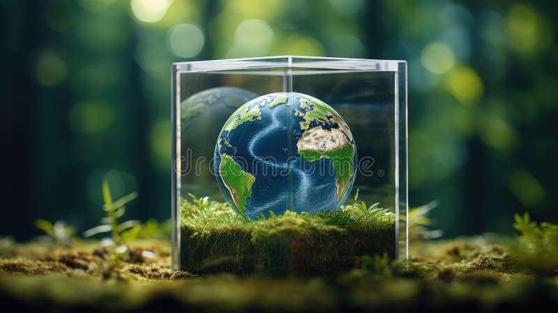 Earth. Nature. Earth in a Ball. Nature in a Ball Stock Illustration ...