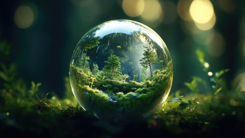 Earth. Nature. Earth in a Ball. Nature in a Ball Stock Illustration ...