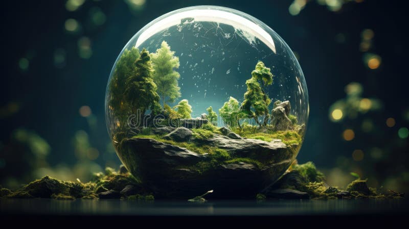 Earth. Nature. Earth in a Ball. Nature in a Ball Stock Illustration ...