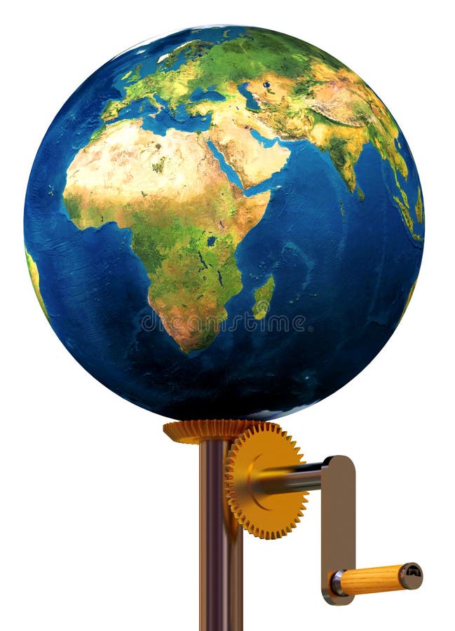 Earth Need Help To Work Right! Stock Illustration - Illustration of ...