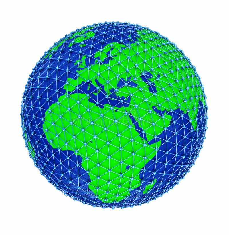 Earth network stock illustration. Illustration of nation - 27215628