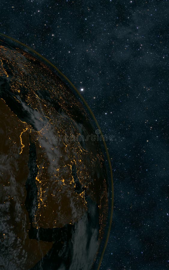 Earth night stock photo. Image of orbit, galaxy, science - 48181670