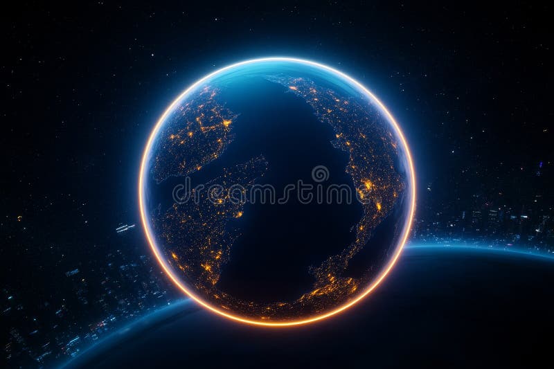 Earth at Night from Space Global Illumination Technological Advancement ...