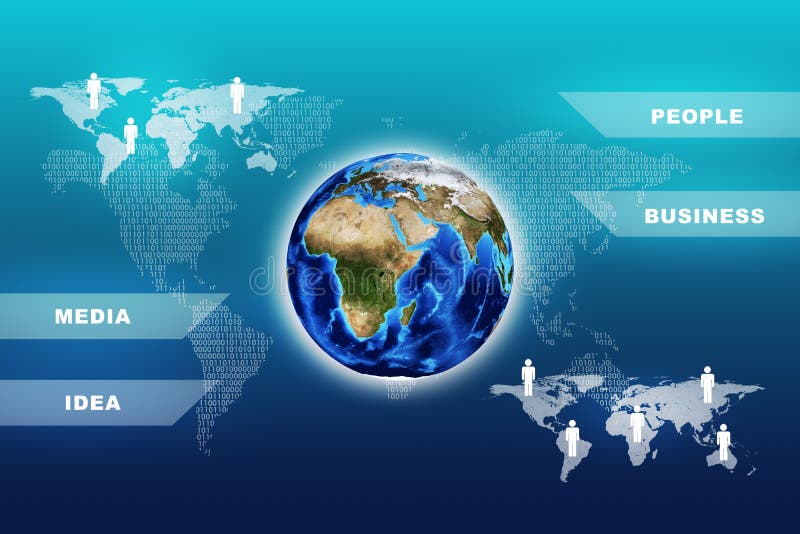 Earth and numbers stock illustration. Illustration of effect - 37681144