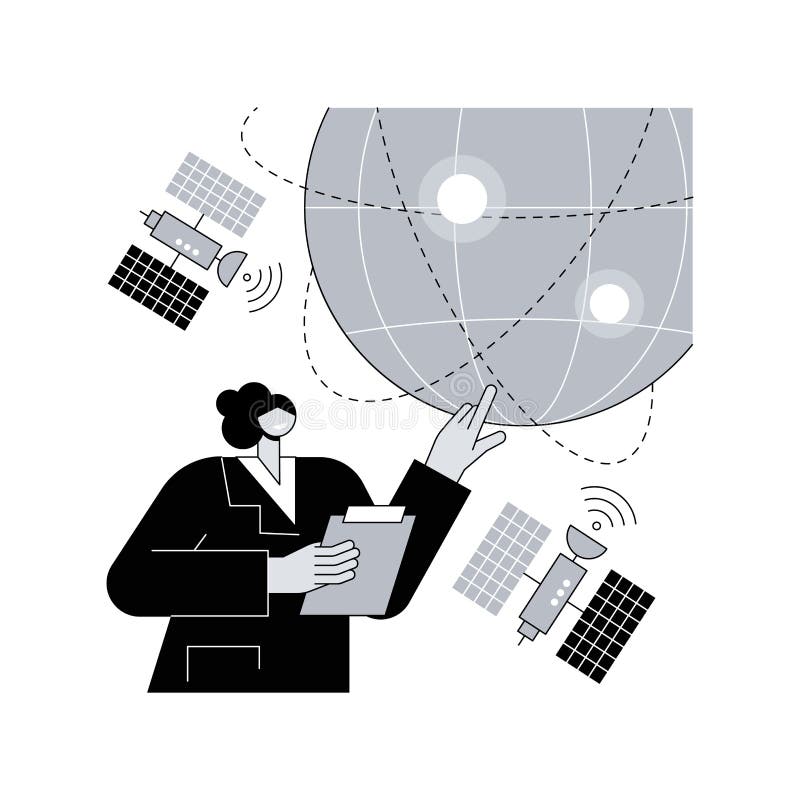 Earth Observation Abstract Concept Vector Illustration Stock Vector ...