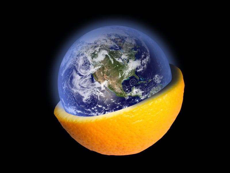 Earth in an orange stock image. Image of earth, planet - 12402423