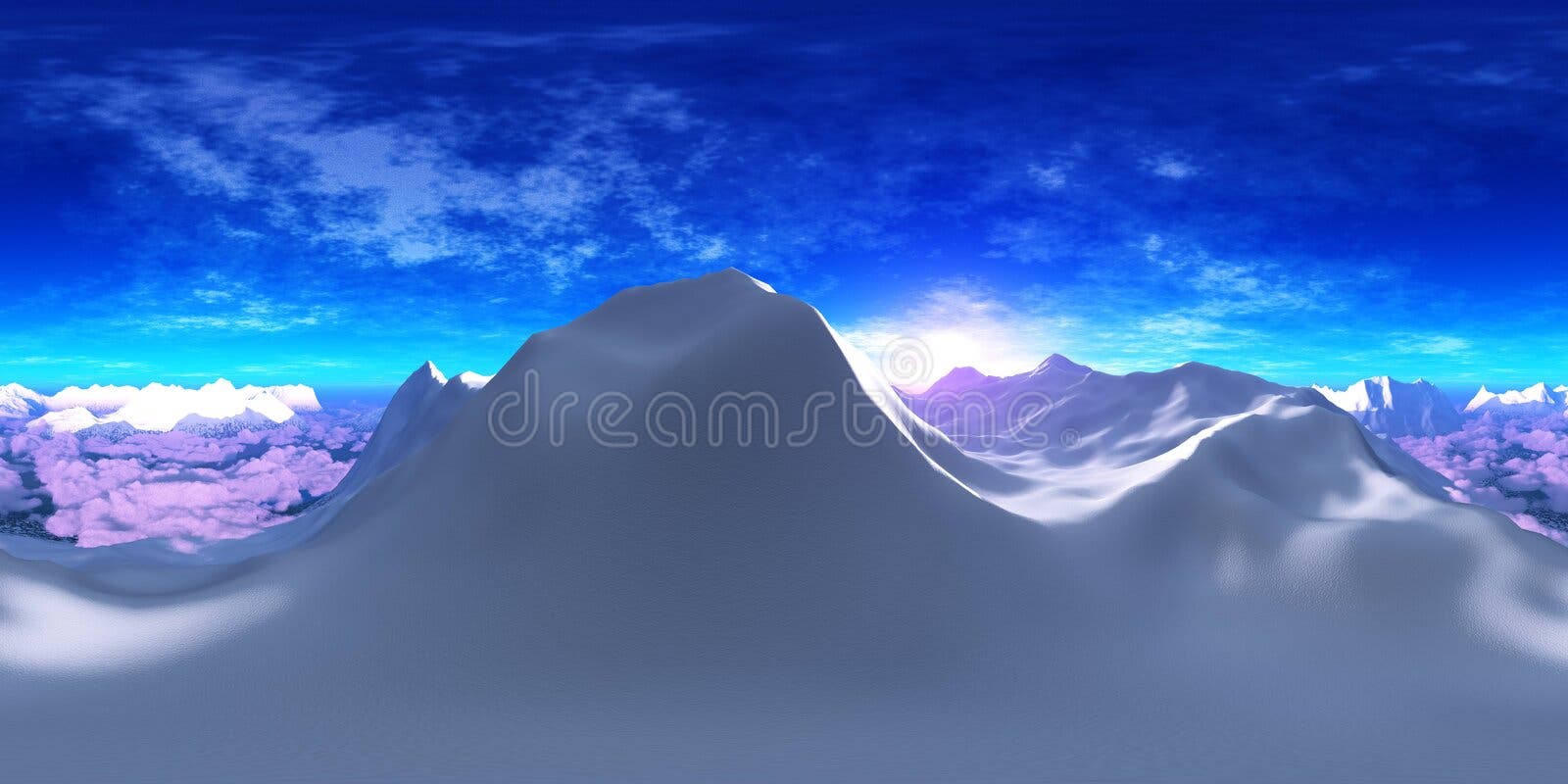 Earth from Orbit, HDRI, 3d Rendering Stock Illustration - Illustration ...