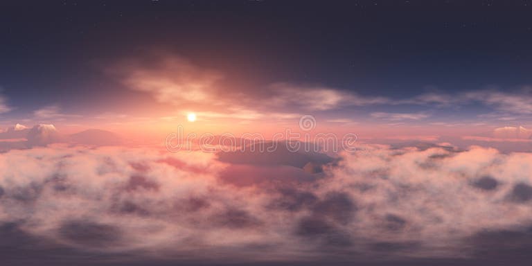 Earth from Orbit, HDRI, 3d Rendering Stock Illustration - Illustration ...