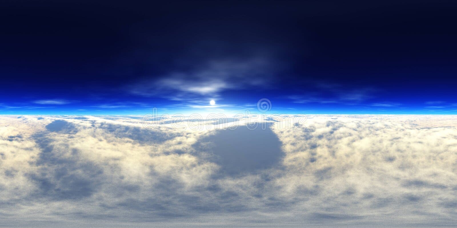 Earth from Orbit, HDRI, 3d Rendering Stock Illustration - Illustration ...