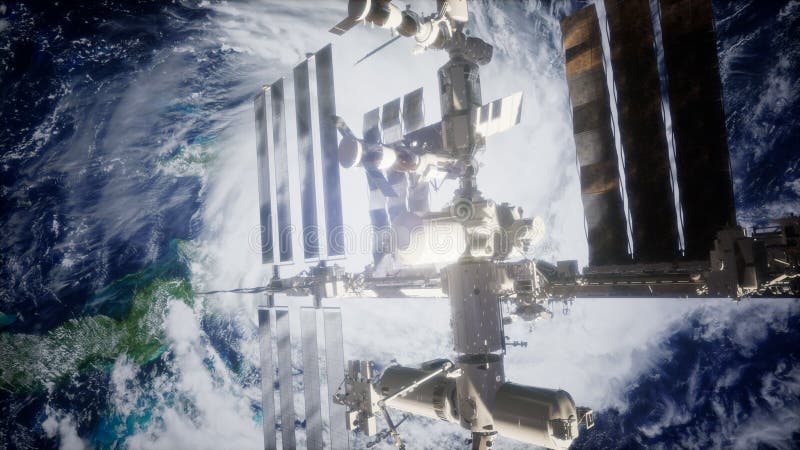 Earth and Outer Space Station Iss Stock Footage - Video of blue ...